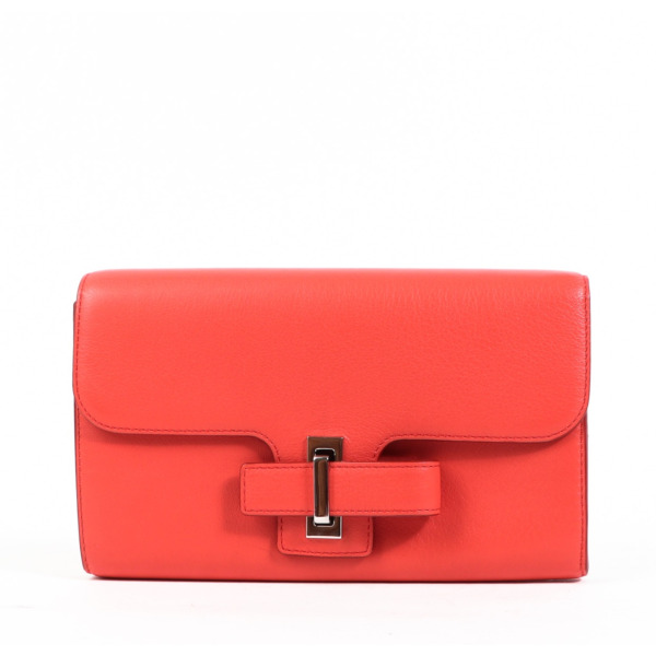 Delvaux Coral Calfskin Leather Simplissime Wallet Labellov Buy and Sell ...