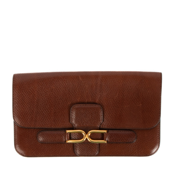 Delvaux Brown Leather Escudo Wallet Labellov Buy and Sell Authentic Luxury