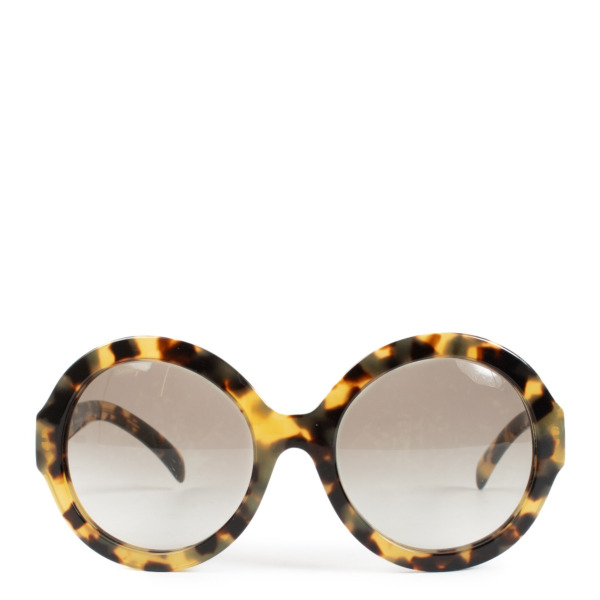 Prada SPR06R Tortoise Round Sunglasses Labellov Buy and Sell Authentic ...