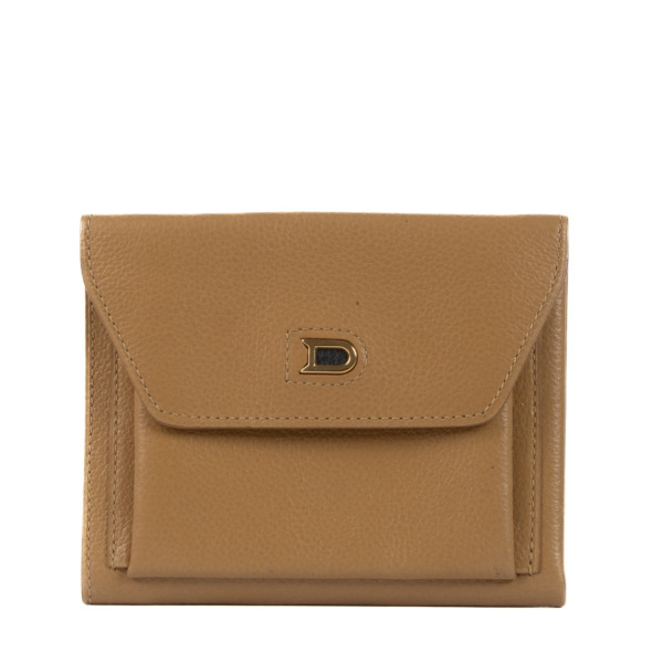 Delvaux Beige Leather Denise Wallet Labellov Buy and Sell Authentic Luxury