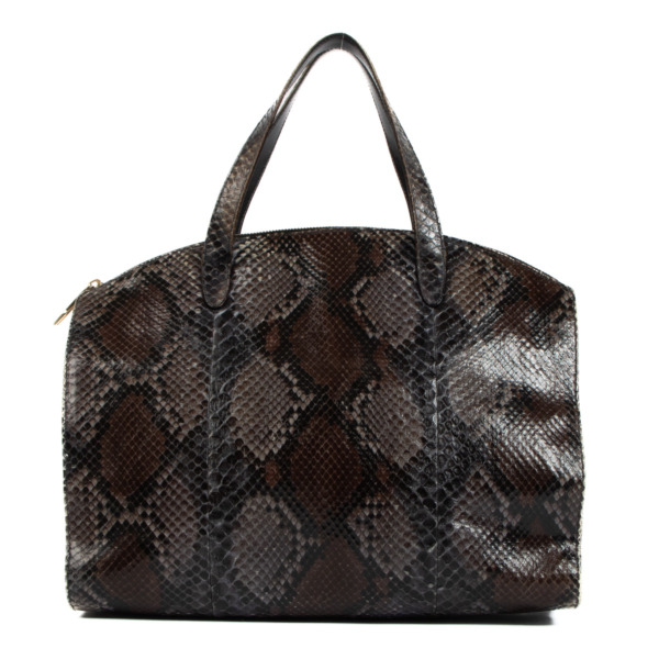 Gucci Multicolor Python Top Handle Labellov Buy and Sell Authentic Luxury