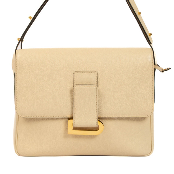 Delvaux Cream Jumping Poirier Bag Labellov Buy and Sell Authentic Luxury