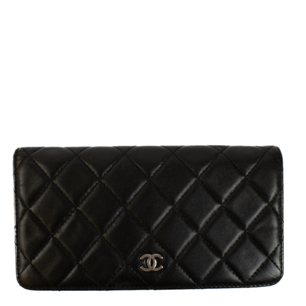 Chanel Black Bifold Long Wallet Labellov Buy and Sell Authentic Luxury