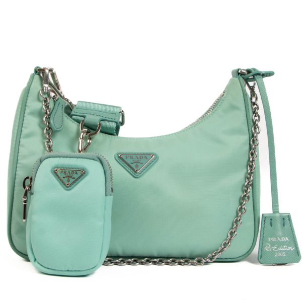 Prada Mint Green Re-Nylon Re-edition 2005 Bag Limited Edition Labellov ...