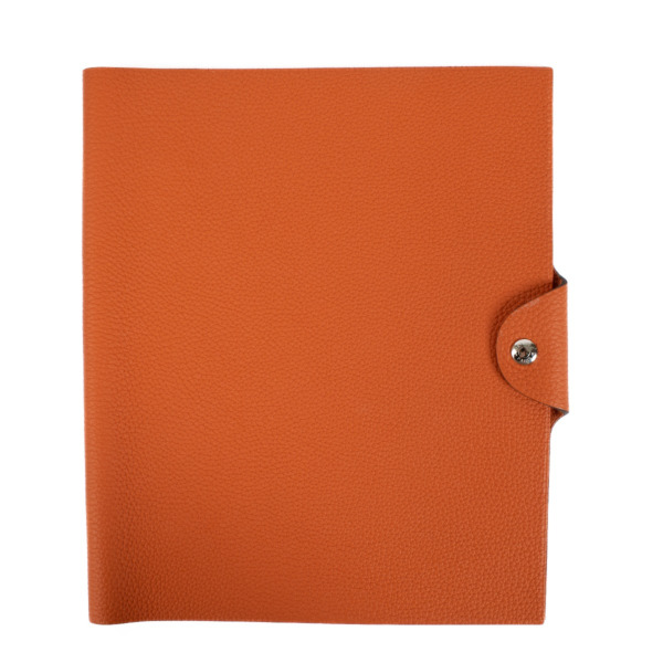 Hermès Orange Ulysse MM Notebook Cover Labellov Buy and Sell Authentic ...