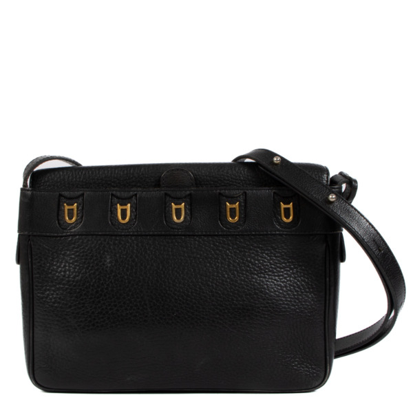Delvaux Black Leather Crossbody Bag Labellov Buy and Sell Authentic Luxury