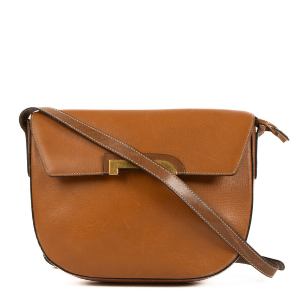 Delvaux Camel Leather Deluré Crossbody Bag Labellov Buy and Sell ...