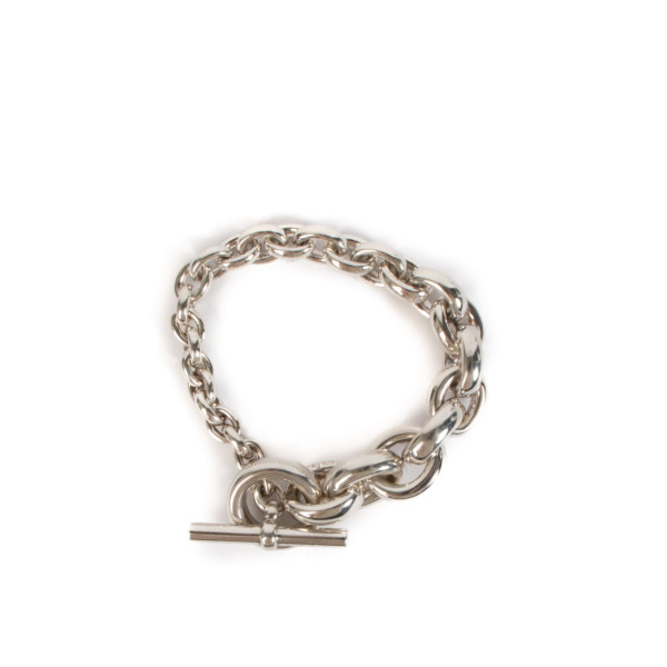 Hermès Silver Chain Bracelet Labellov Buy and Sell Authentic Luxury