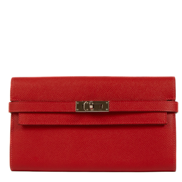 Hermès Kelly Classique Wallet Rouge Casaque Epsom PHW Labellov Buy and ...