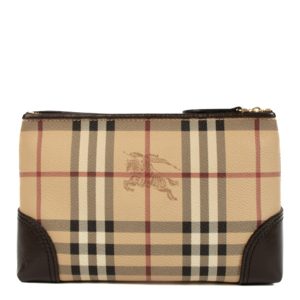 Burberry Check Small Travel Pouch Labellov Buy and Sell Authentic Luxury
