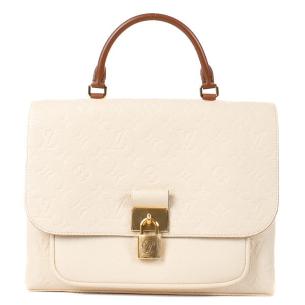 Louis Vuitton Creme/Caramel Monogram Empreinte Marignan Bag Labellov ...