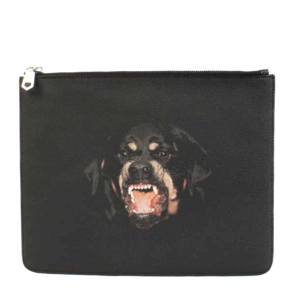 Givenchy Black Rottweiler Clutch Labellov Buy and Sell Authentic Luxury
