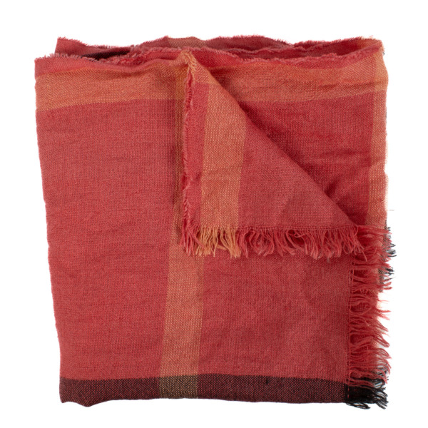 Burberry Red Checkered Scarf Labellov Buy and Sell Authentic Luxury