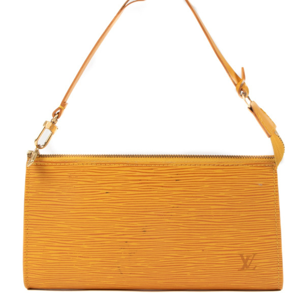 Louis Vuitton Yellow Epi Clutch Labellov Buy and Sell Authentic Luxury
