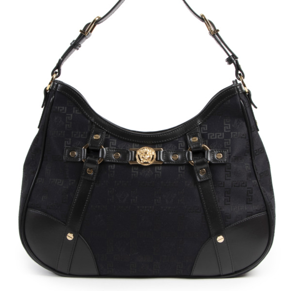 Versace Black Fabric Medusa Shoulder Bag Labellov Buy and Sell ...